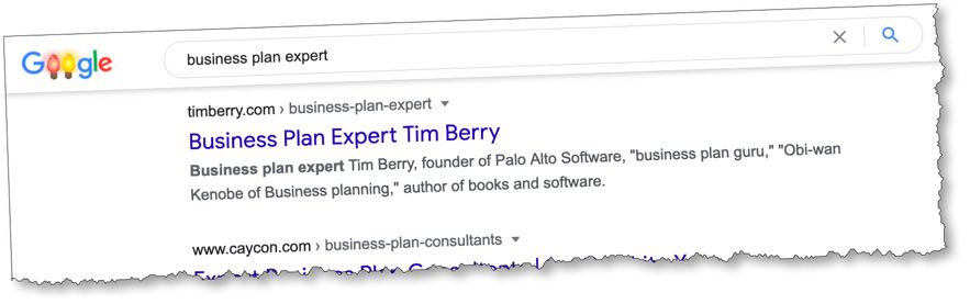 Business Plan Expert Tim Berry